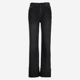 TK Maxx Schwarze The Getty Jeans mit weitem Bein