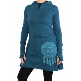 PUREWONDER A-Linien-Kleid Kapuzenkleid Hoodiekleid dr41 Jersey