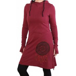 PUREWONDER A-Linien-Kleid Kapuzenkleid Hoodiekleid dr41 Jersey