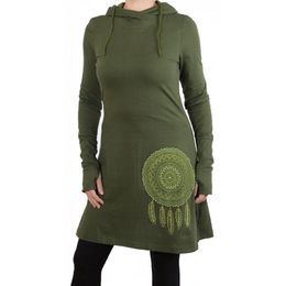 PUREWONDER A-Linien-Kleid Kapuzenkleid Hoodiekleid dr41 Jersey