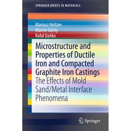 Springer International Publishing Microstructure and Properties of Ductile Iron and Compacted Graphite Iron Castings - Mariusz Holtzer, Marcin Górny, Rafal Danko, Kartoniert (TB)