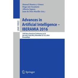 Springer Advances in Artificial Intelligence - IBERAMIA 2016, Kartoniert (TB)