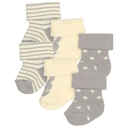 Ewers - Baby-Socken HASE EWY 6er-Pack in creme/grau