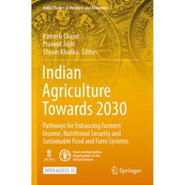 Springer Nature Indian Agriculture Towards 2030, Kartoniert (TB)