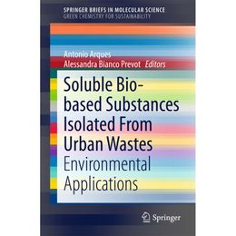 Springer International Publishing Soluble Bio-based Substances Isolated From Urban Wastes - Antonio Arques, Alessandra Bianco Prevot, Kartoniert (TB)