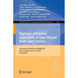 Springer International Publishing Highlights of Practical Applications of Cyber-Physical Multi-Agent Systems, Kartoniert (TB)