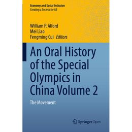 Springer Nature An Oral History of the Special Olympics in China Volume 2, Kartoniert (TB)