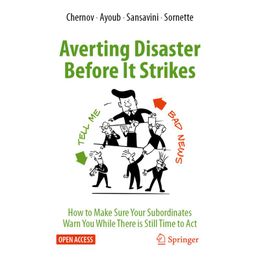 Springer Averting Disaster Before It Strikes - Dmitry Chernov, Ali Ayoub, Giovanni Sansavini, Didier Sornette, Kartoniert (TB)