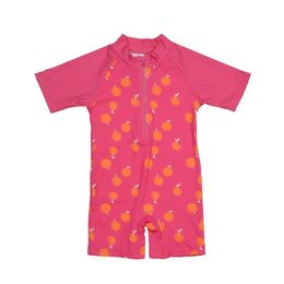 Sanetta - Kurzarm-Schwimmanzug FRUITS in hot pink, Gr.80