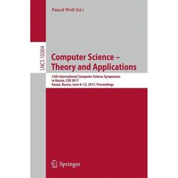 Springer International Publishing Computer Science - Theory and Applications, Kartoniert (TB)