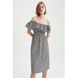 DeFacto Off-Shoulder-Kleid Damen Off-Shoulder-Kleid ELASTIC WAIST DRESS