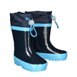 Playshoes - Gummistiefel BASIC RAIN gefüttert in marine, Gr.24/25