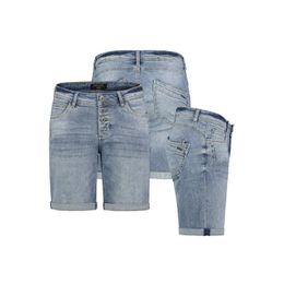 Sublevel Bermudas Damen Jeans Shorts Bermuda Kurze Hose Shorts Short Denim Stretch Denim