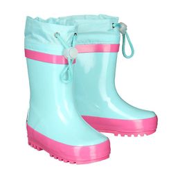 Playshoes - Gummistiefel BASIC RAIN gefüttert in mint, Gr.32/33