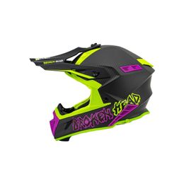 Broken Head Motorradhelm THE HUNTER Carbon ultralight green-pink