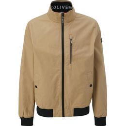 s.Oliver Blouson, Stehkragen, Brusttasche, für Herren, braun, S