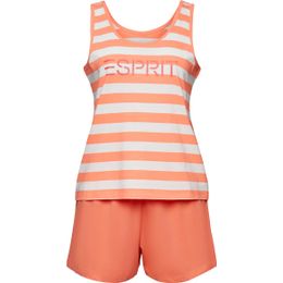 Esprit Mia Shorty, Bio-Baumwolle, Logo-Print, für Damen, orange, 42