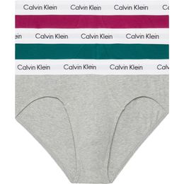 Calvin Klein Slip, 3er-Pack, Logo-Bund, für Herren, mehrfarbig, M