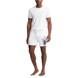 Polo Ralph Lauren Schlafshirt, Baumwolle, Logo-Stickerei, für Herren, weiß, XL