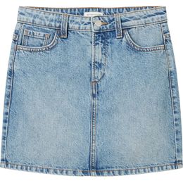 Tom Tailor Jeansrock, Five-Pocket, Baumwolle, für Kinder, blau, 158