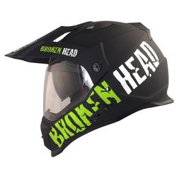 Broken Head Motorradhelm Made2Rebel grün Enduro