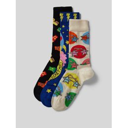 Happy Socks Socken mit Motiv-Print Modell 'Elton John' im 3er-Pack