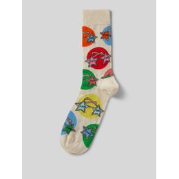 Happy Socks Socken mit Motiv-Print Modell 'Elton Glasses'