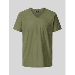 JOOP! T-Shirt mit V-Ausschnitt und Brusttasche