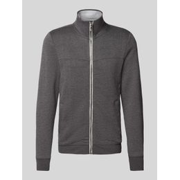 Tom Tailor Sweatjacke in unifarbenem Design mit Reißverschluss