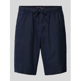 Tommy Hilfiger Shorts aus Leinen-Mix mit elastischem Bund Modell 'HARLEM'