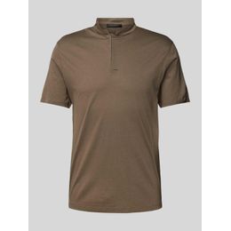 Drykorn Poloshirt in unifarbenem Design Modell 'Louis'