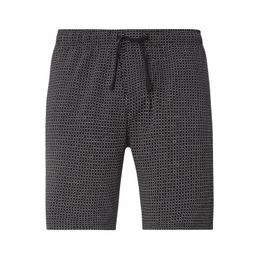 Schiesser Sweatshorts mit Karomuster Modell 'Boxer'