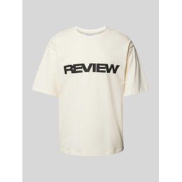 Review T-Shirt mit Rundhalsausschnitt