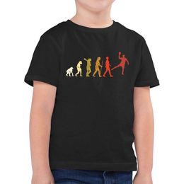 Shirtracer T-Shirt Handball Evolution Vintage Male Kinder Sport Kleidung