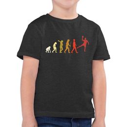 Shirtracer T-Shirt Handball Evolution Vintage Male Kinder Sport Kleidung