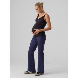 MAMALICIOUS Umstandstop Umstands Basic Top Schwangerschaft Shirt mit Stillfunktion MLILJA 6045 in Schwarz