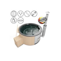 Holzklusiv Whirlpool-Badewanne Hot Tub Saphir Spa Deluxe CleanUV