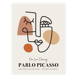 Posterlounge Poster, Pablo Picasso One Line Drawing II