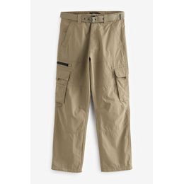 next Cargohose Relaxed Fit Tech Cargohose mit Gürtel (2-tlg)