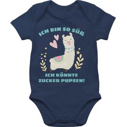 Shirtracer Shirtbody Lama Ich bin so süß ich könnte Zucker Pupsen Sprüche Baby