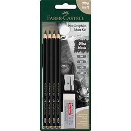 Faber-Castell Pitt Graphite Bleistift-Set 2B schwarz 1 Set