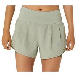 asics - Women's Road 2-in-1 3,5'' Short - Laufshorts Gr XS grau