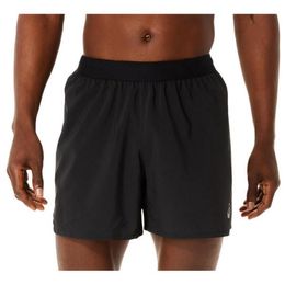 asics - Road 5in Short - Laufshorts Gr XS schwarz/braun