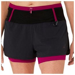 asics - Women's Fujitrail 2-in-1 Short - Laufshorts Gr S schwarz