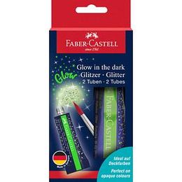 2 Faber-Castell Glitzer Glow in the dark Bastelkleber 2 x 12,0 g