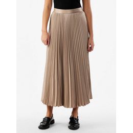 Y.A.S Plisseerock YASCELINE HW MIDI SKIRT S. NOOS, braun