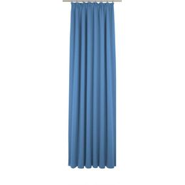 Vorhang Umea, WIRTH, Smokband (1 St), blickdicht, Jacquard, blau