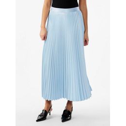 Y.A.S Plisseerock YASCELINE HW MIDI SKIRT S. NOOS, blau