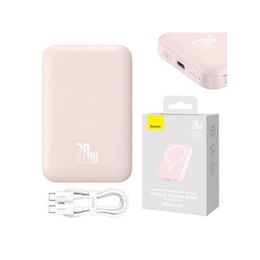 Baseus Powerbank Magnetic Mini 6000mAh 20W MagSafe (pink) Powerbank (Akku) - Pink - 6000 mAh