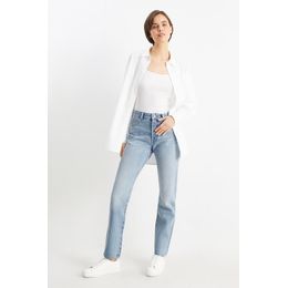 C&A Straight Jeans-Mid Waist